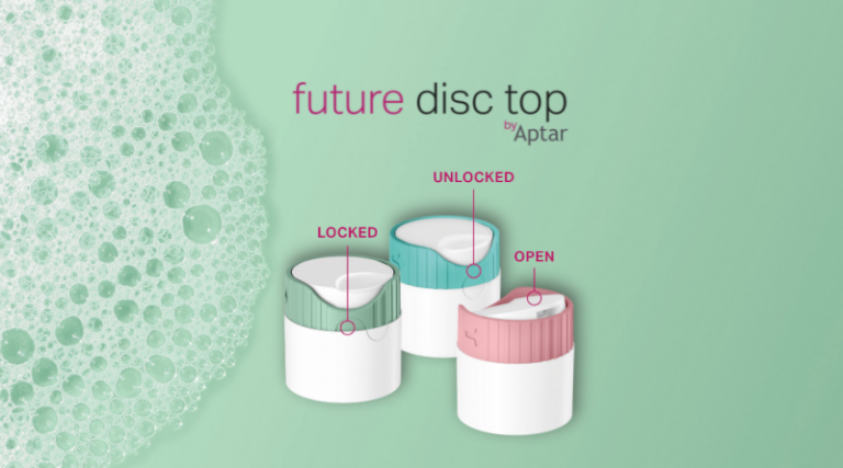 Recyclable and lockable Future Disc Top closure for beauty packaging ...